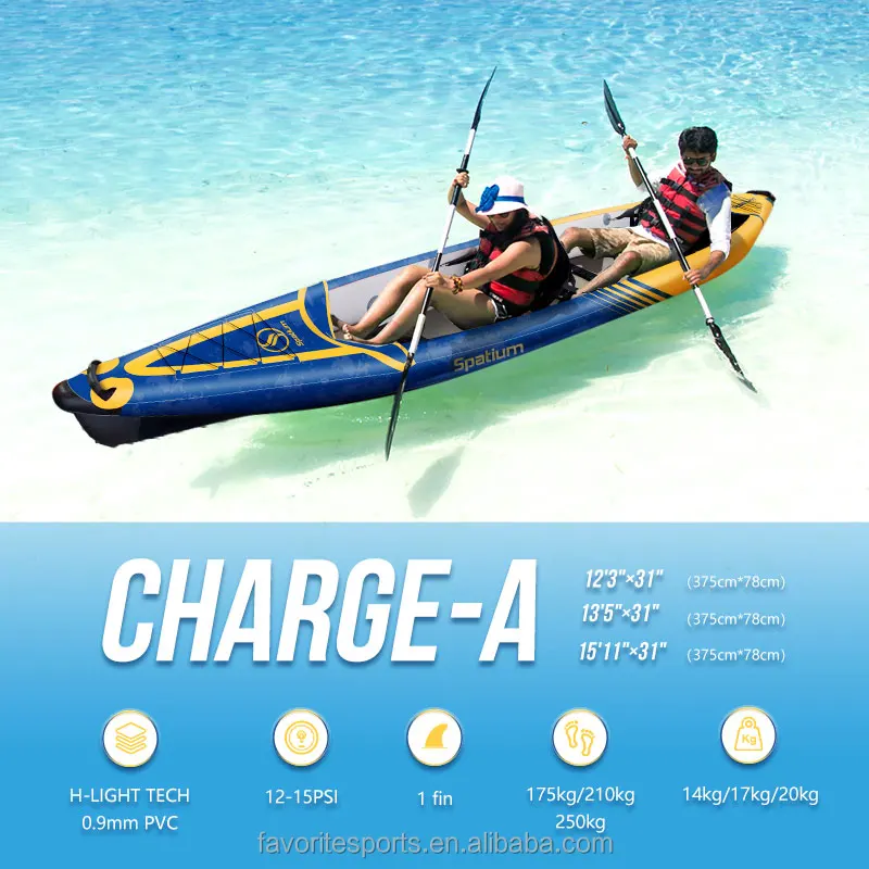 Favorite New Style Portable Detachable Sea Drop Stitch Inflatable Kayak ...