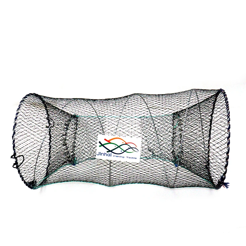 Folding Fishing Cage Galvanized Frame Shrimp Cage Hdpe Small Mesh Cast ...