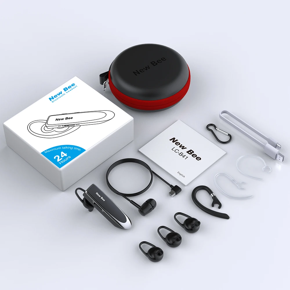 New Bee Hands Free Business Wireless Blue Tooth Headset For Call Ear ...