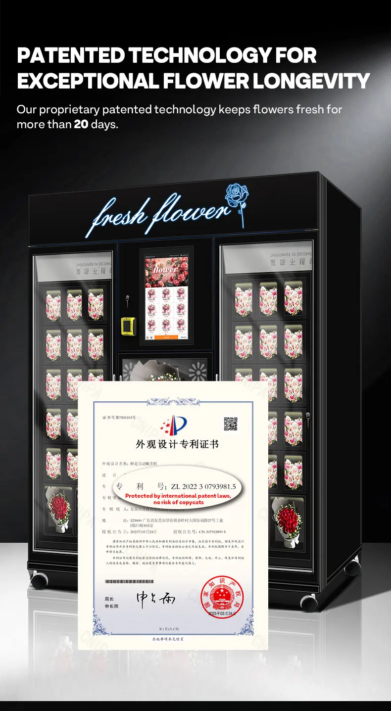 Haloo Flower Vending Machine - Smart, Customizable Gift