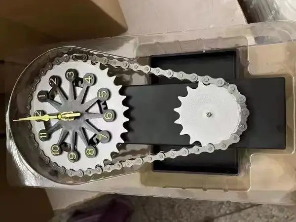 Metal Gear Table Clock In Steampunk Design - Rustic Industrial Clock ...