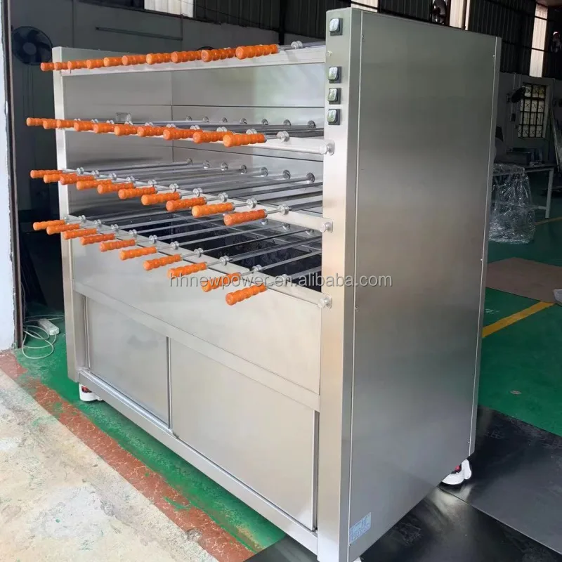 Fully Automatic Commercial Barrel Charcoal BBQ Machine