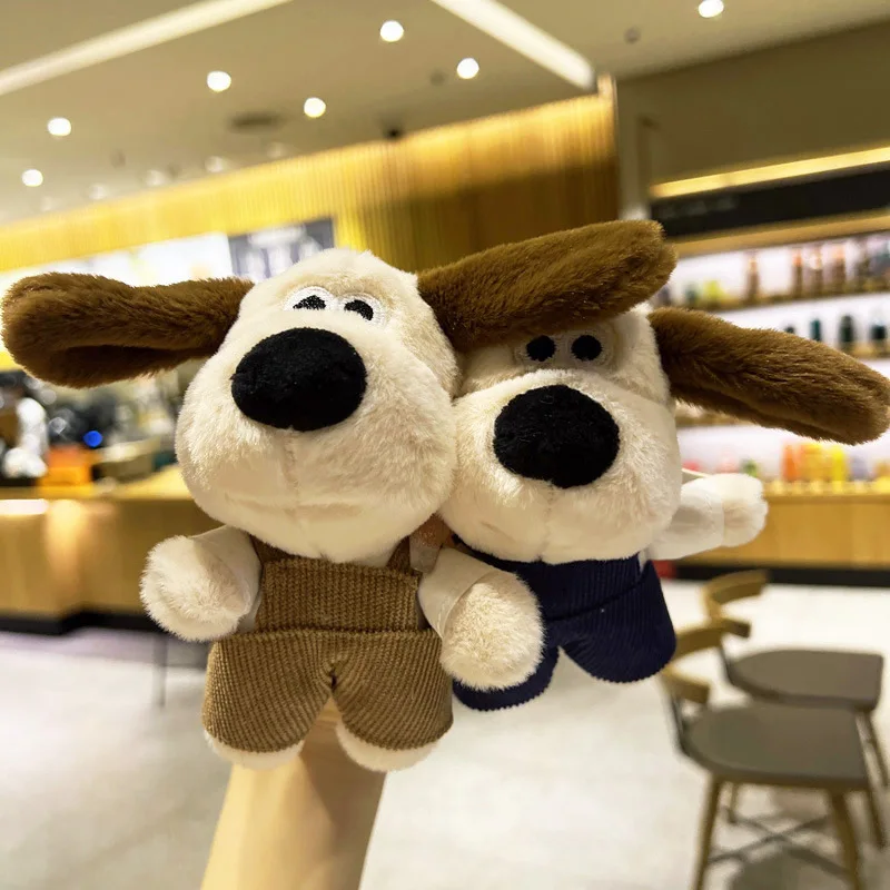New Kawaii Cute Gromit Plush Doll Pendant Couple Keychain Ins Knapsack ...