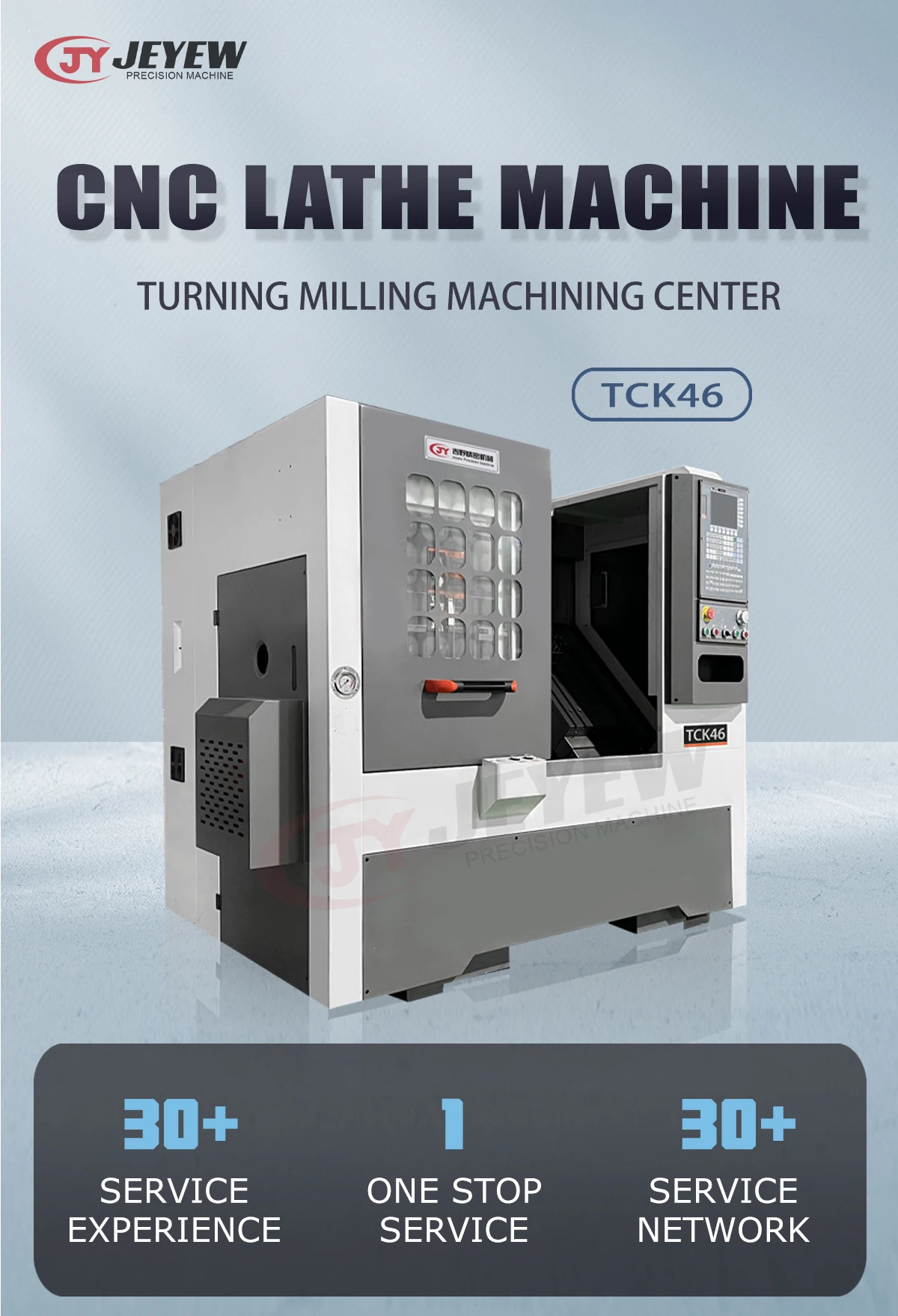 TCK46 CNC Turning Milling Machine Inclined Rail Lathe Machine Cnc ...