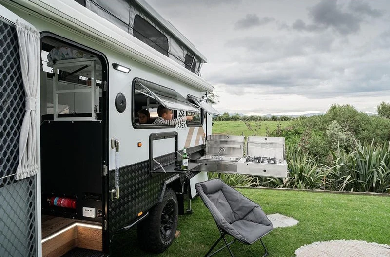 MJC Motorhome - Luxury Travel Trailer with Gas Bottle Holder