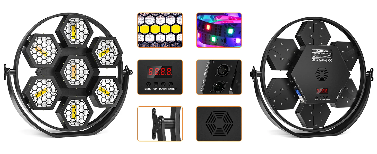 Retro Stage Flash Light Strobe 350w Rgb Wash Effect Sound Dmx512 ...