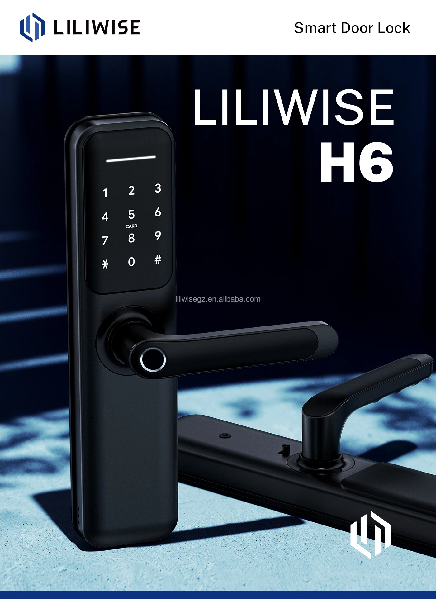 Liliwise Smart WiFi Digital Door Lock - Keyless Security with ...