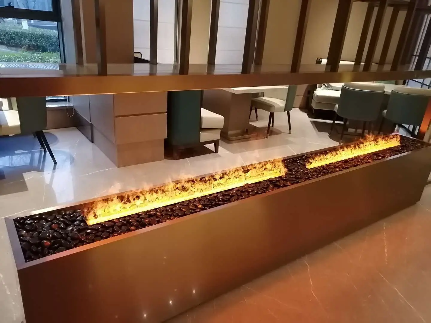 Modern Slim Line Electric Fireplace Indoor Wall Mount 3d Atomization ...