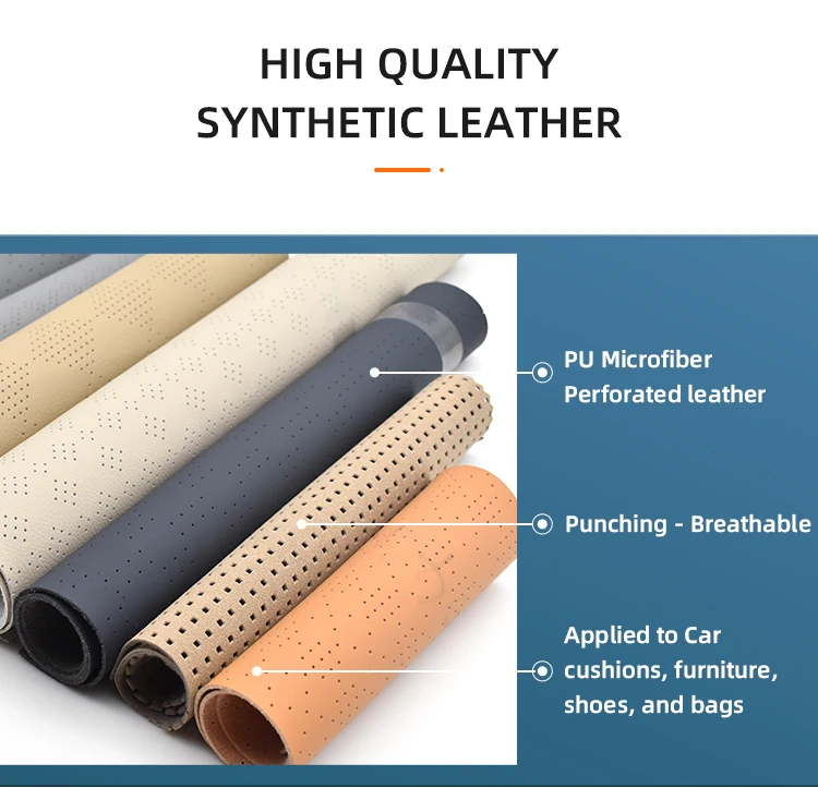 Free Samples of Custom Breathable PU Microfiber Leather