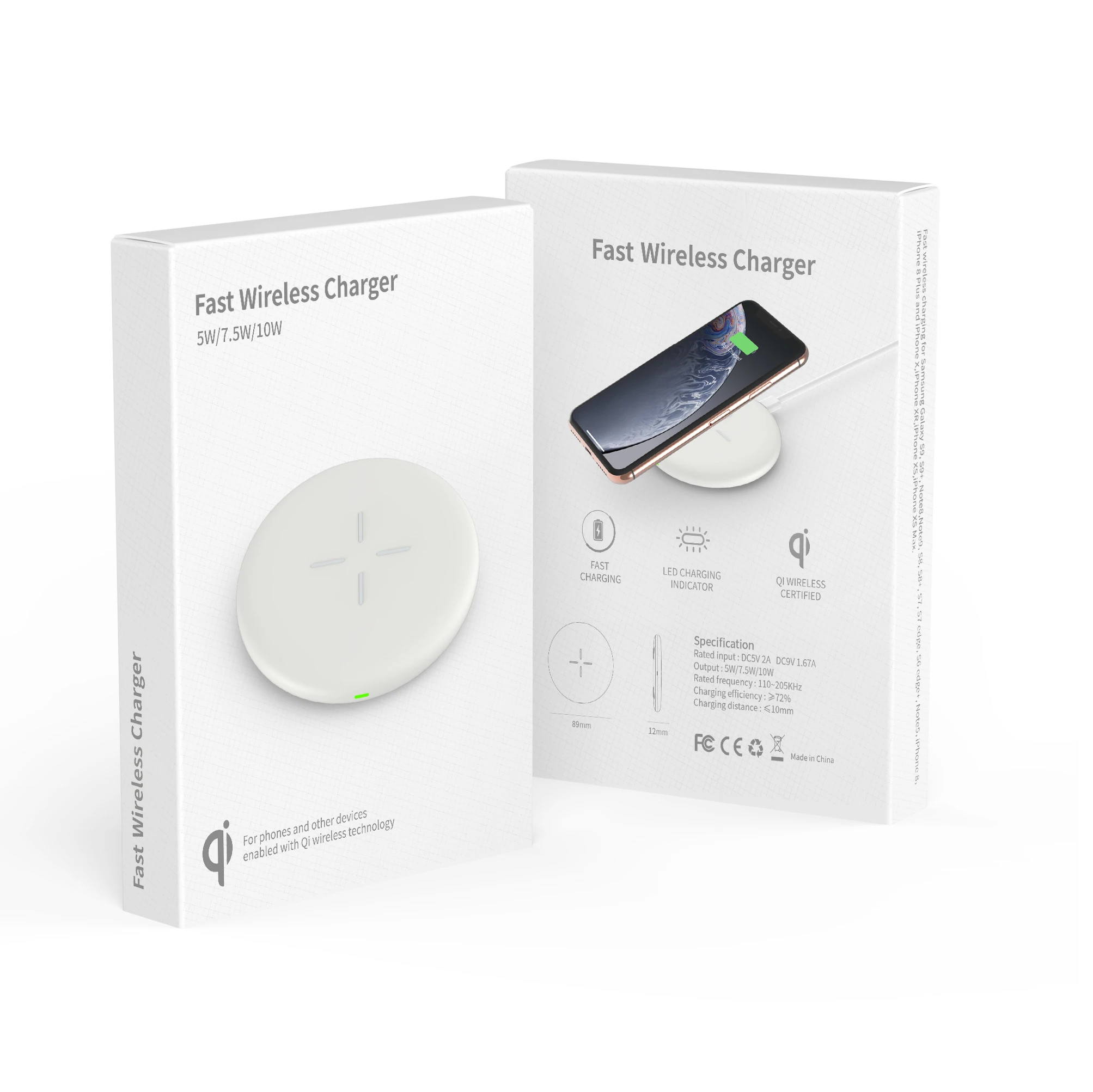 15w 10w 7.5w 5w Mobile Phone Universal Wireless Charging Qi 10w Smart ...