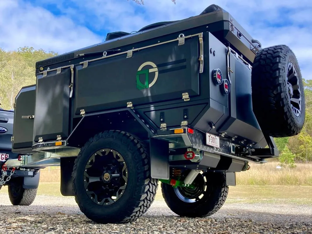 ECOCAMPER Lightweight Mini Camper Trailer RV With Slide-Out Kitchen ...