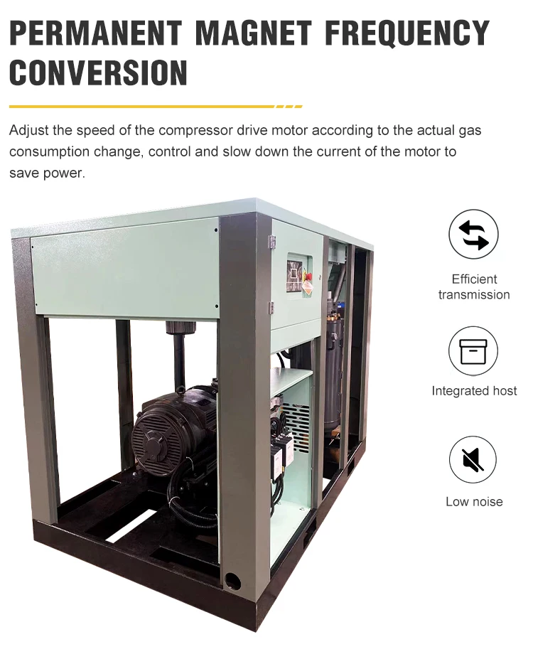 Electrical Stationary Air Compressor Silent Fixed Screw Compressor ...
