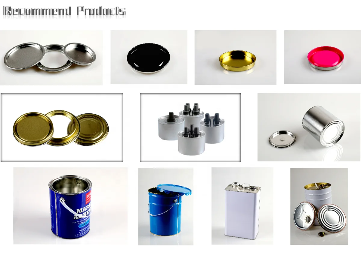 Empty Round Tinplate Can With Lid Printing Inks Packaging - Buy Engine ...