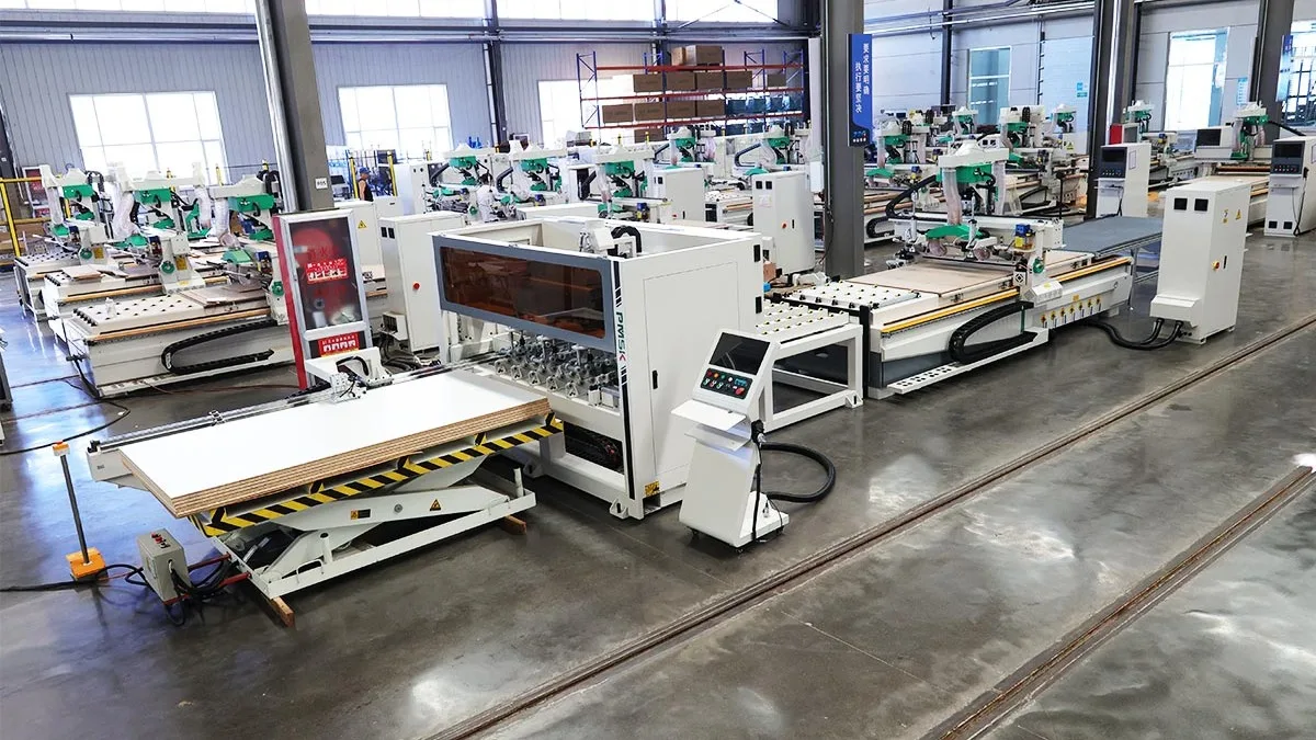 Pmsk Cnc Drilling Wood 6 Sides Furniture Production Line Automatic ...