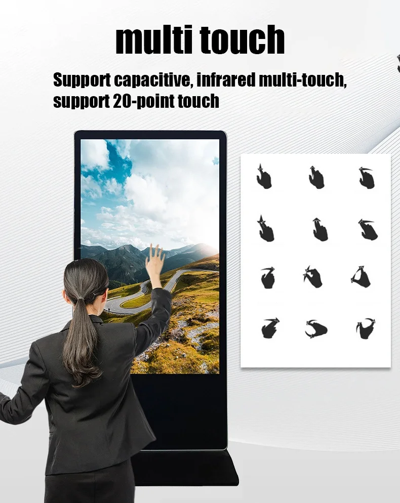 Shopping Center Fashion Exhibition Hall Floor Standing Double-sided ...