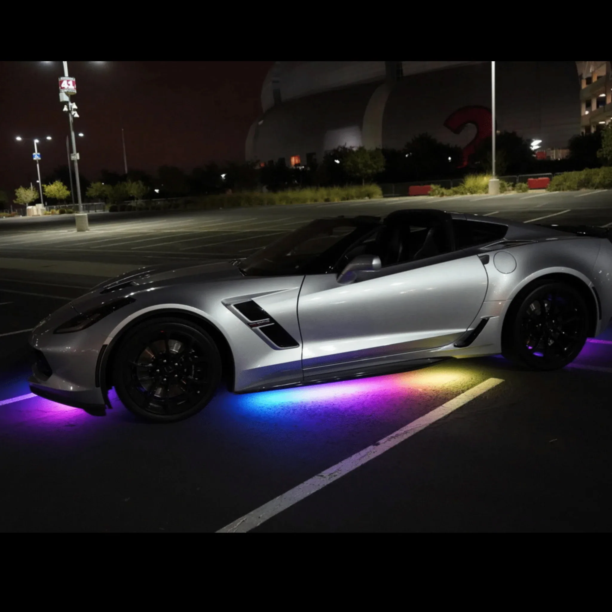 Universal Chasing RGB LED Underglow Kit for Car Exterior Waterproof LED ...
