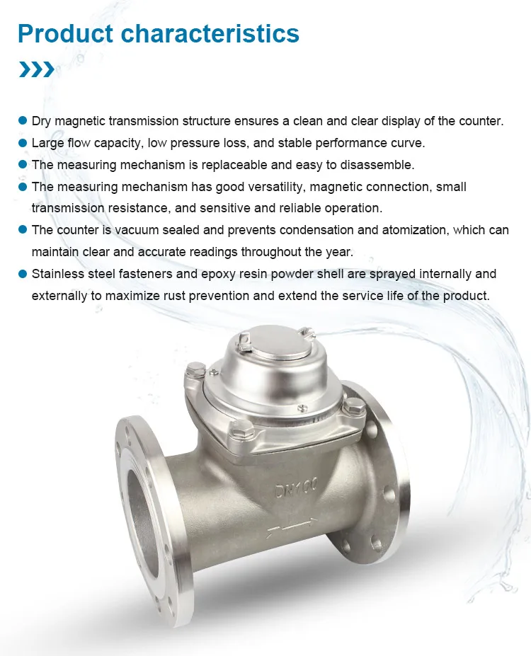 Shengda Mechanical Flow Meter Dry Dial Dn250 Water Meter Dn250| Alibaba.com