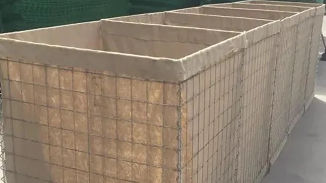 Gabion Sand Box Barrier Galvanized Welded Defensive Barrier Protection ...