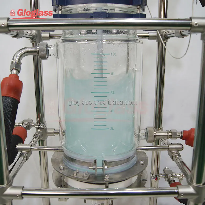Gioglass Ex-proof Double Wall Jacketed Mini Glass Reactor 1l,2l,3l,5l ...
