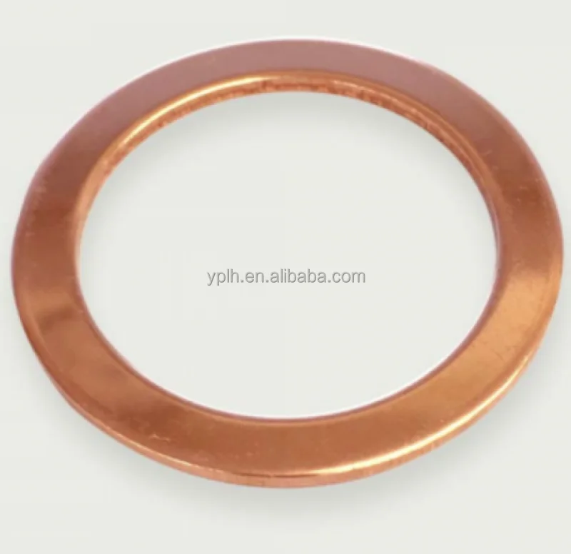 Copper Flat Shim Flat Round Brass Cooper Gasket Sealing Washers Car ...