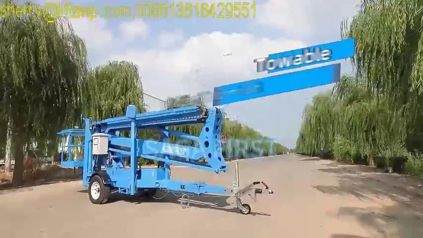 Sinofirst High End Electric Articulated One Man Towable Boom Llift ...