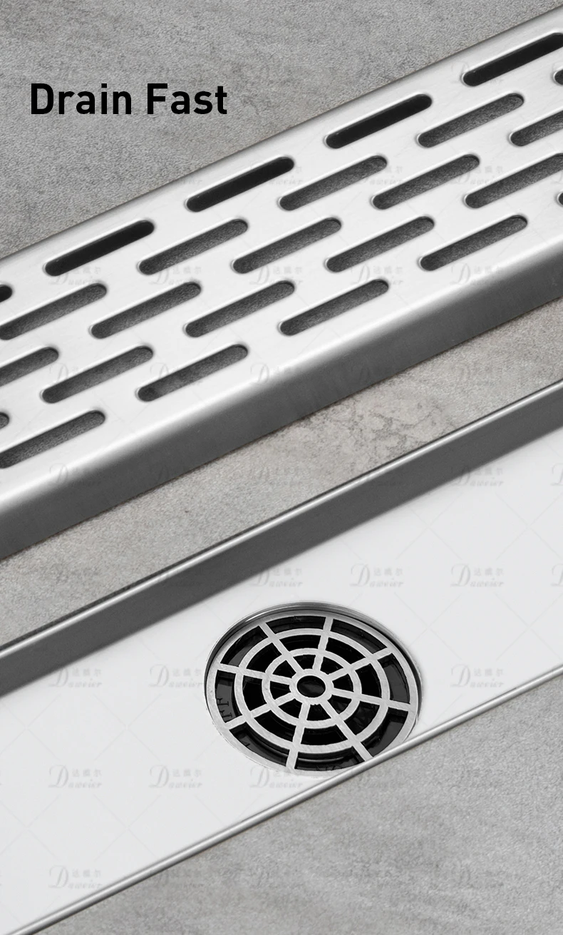 Floor Drain Tile Insert Linear Shower Drain Floor Stainless Steel Floor ...