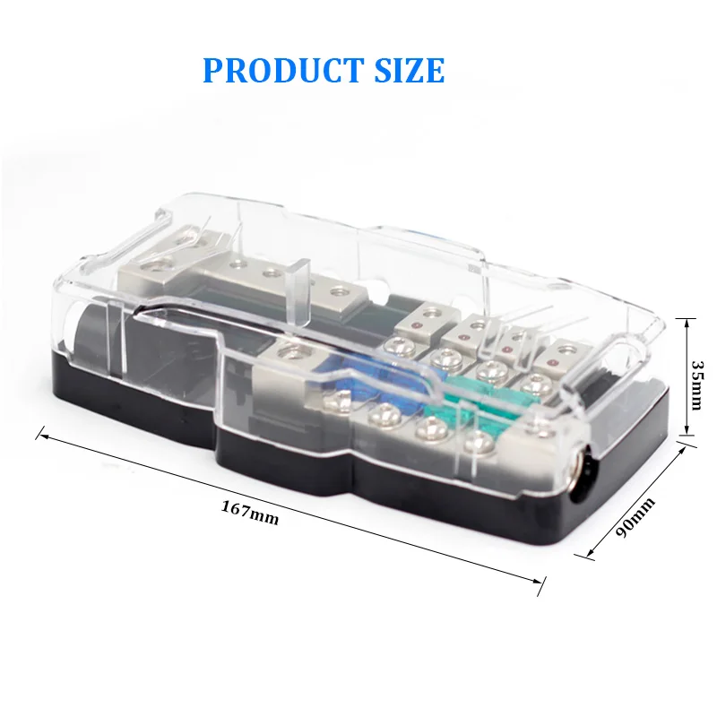 Camper Car Audio Distribution Fuse Block & Holder 4 Gauge Oem