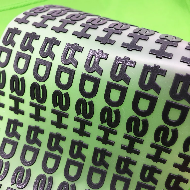 Custom Silicone Logo Heat Transfer Printing Label