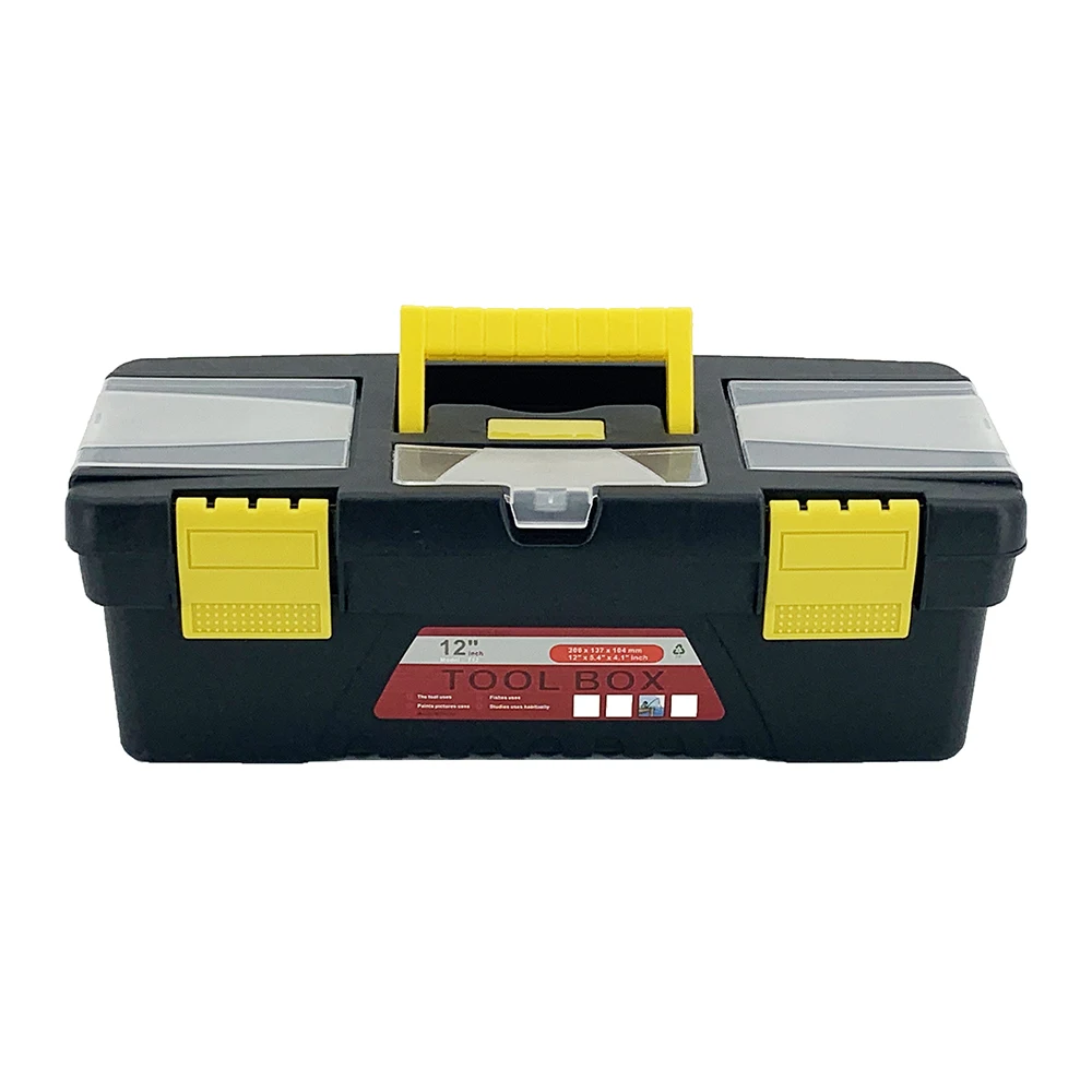 12 Inch Plastic Tool Box with Handle - Storage & Organization