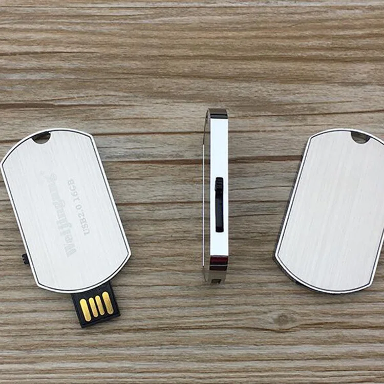 OEM Nameplate USB Flash Drive - Waterproof Dog Tag Necklace