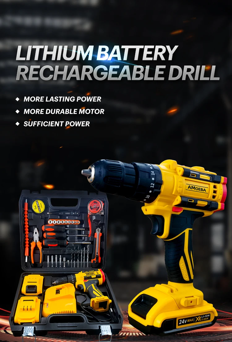 Original Li-ion Battery Machine Power Drills Portable Electrical 24v ...