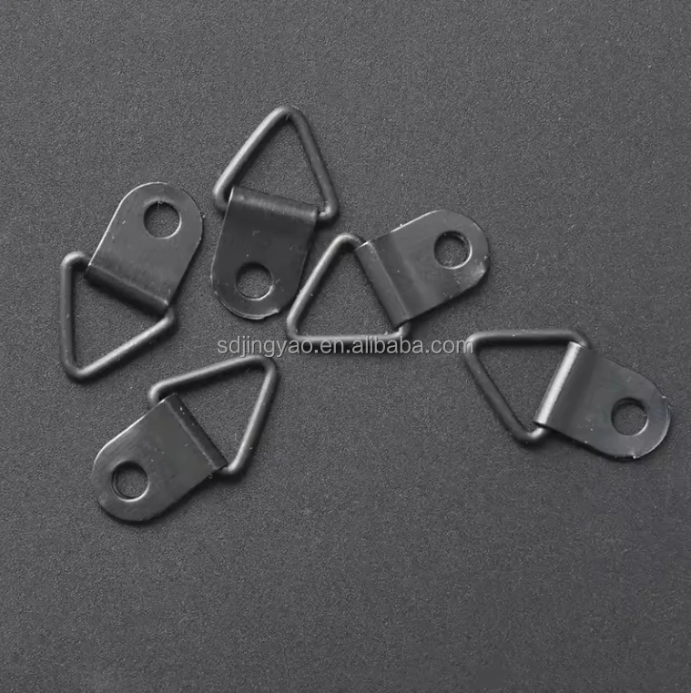 D Type Ring Triangle Picture Photo Frame Hooks Hangers Single Hole with ...