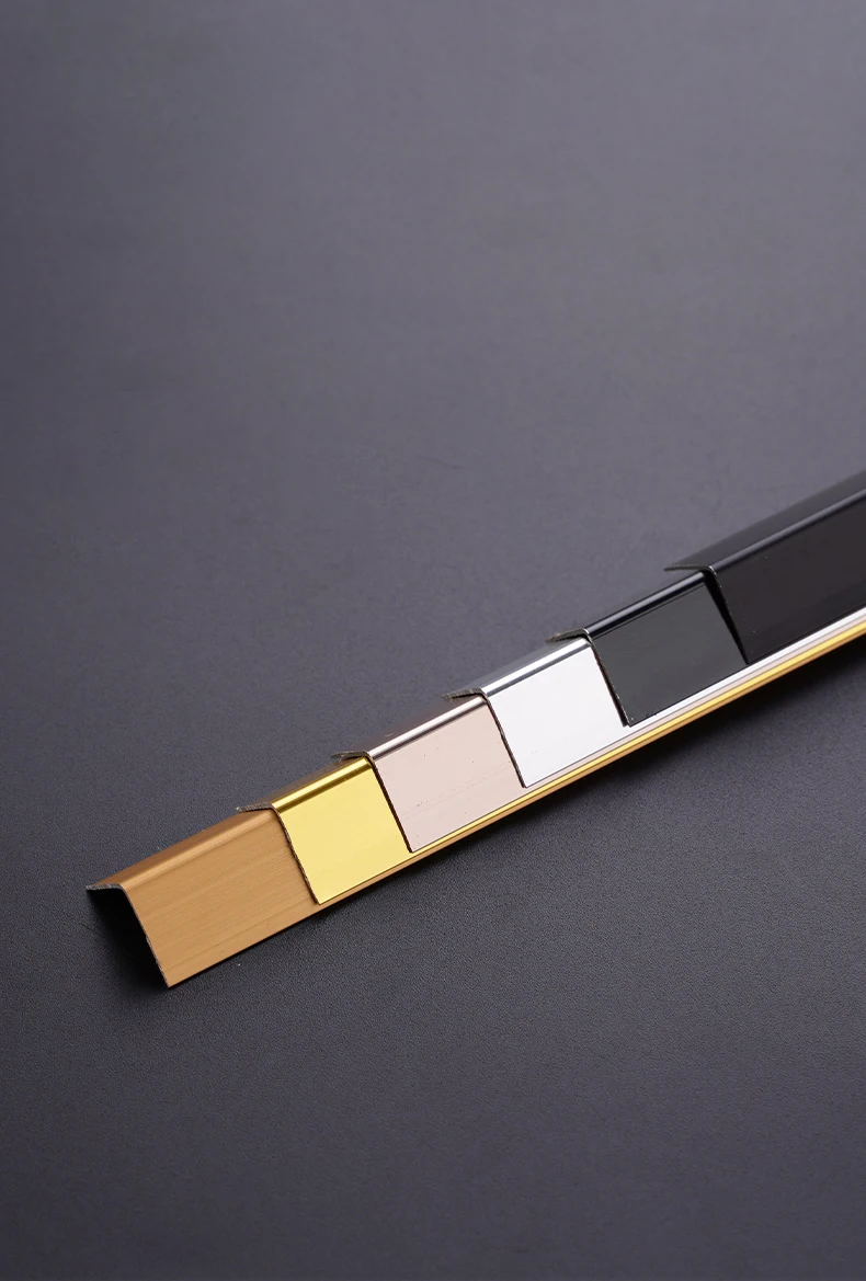 L Shape Aluminium Ceramic Tile Edge Trim for Room Angles