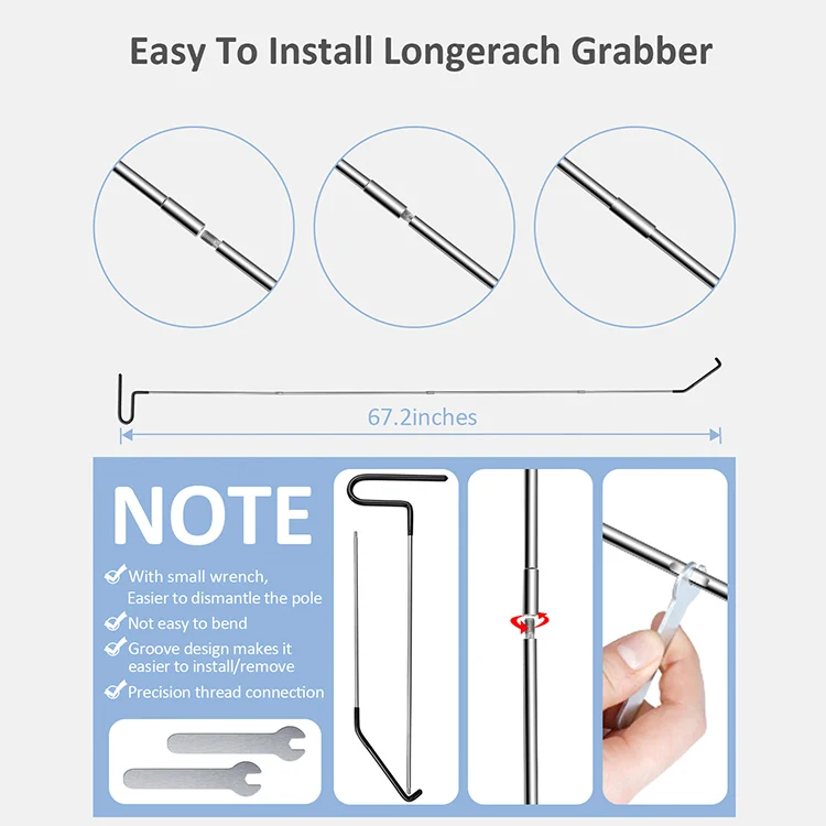 Long Reach Grabber Electronic Car Unlock Tool For Slim Jim Car Door ...