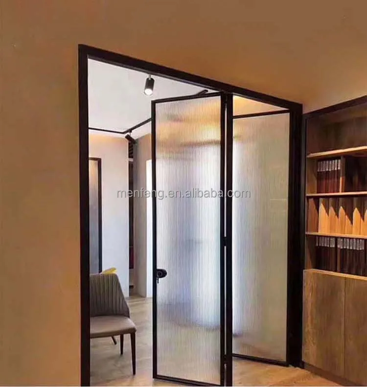 High Quality Titanium Magnesium Alloy Tempered Glass Door Folding Door ...