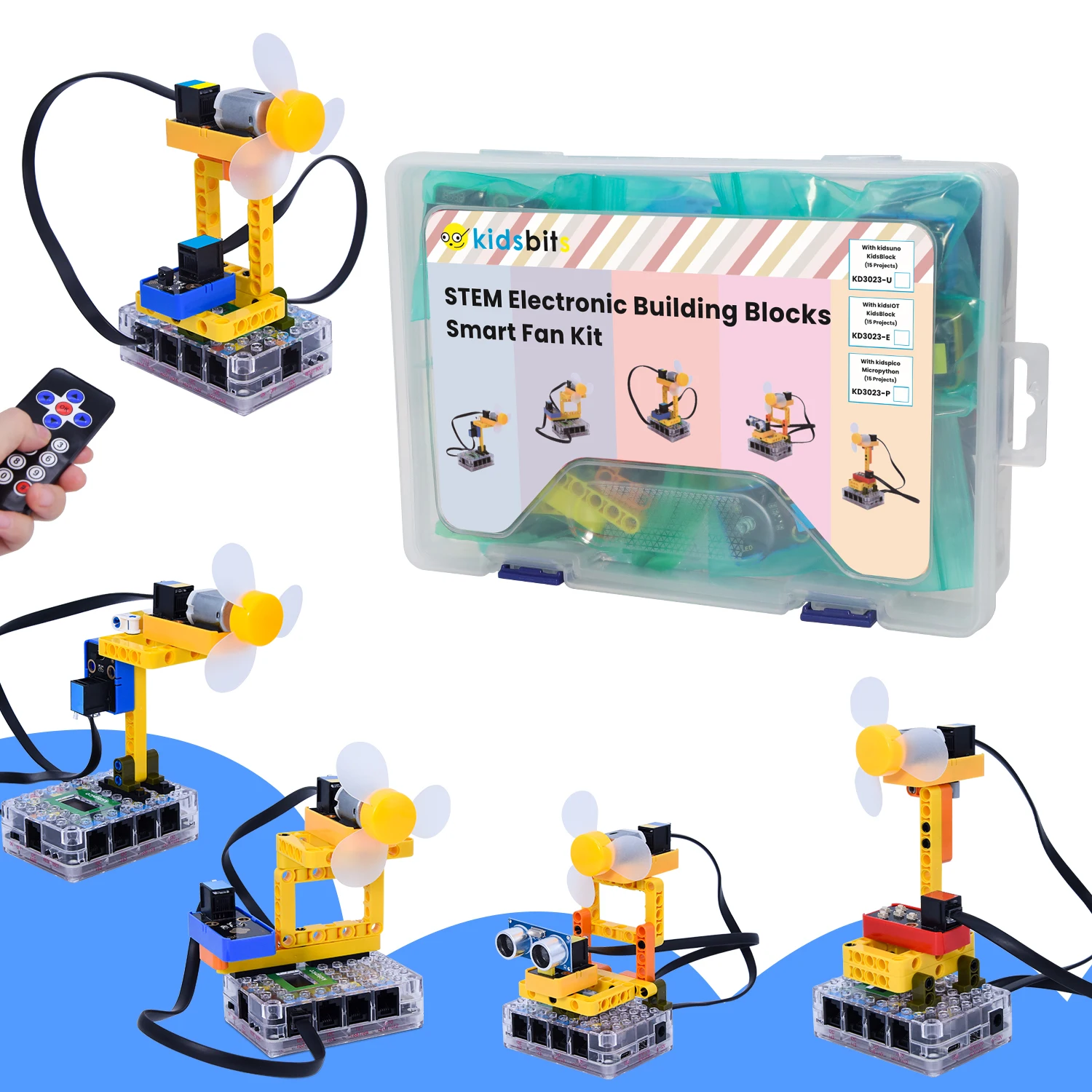 Smart Fan Kit - STEM Education with Electronic Building Blocks