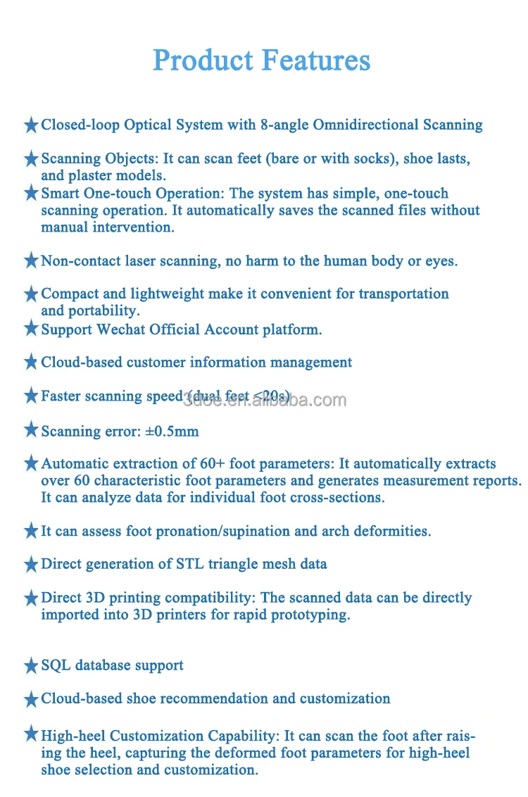 3doe Footprint Expert: Innovative 3d Scanner For Detailed Foot Arch,Toe ...