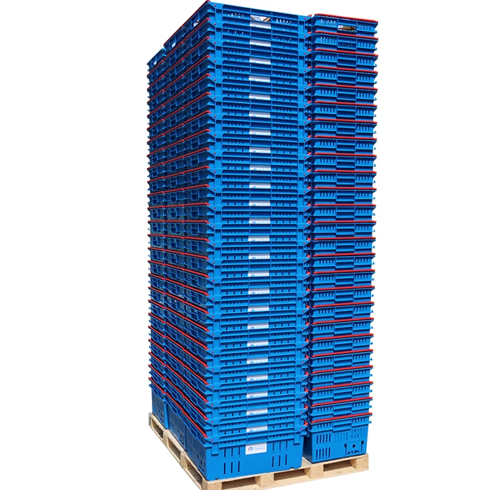 Ventilated Stackable Plastic Crate for Vegetable and Fruit Storage
