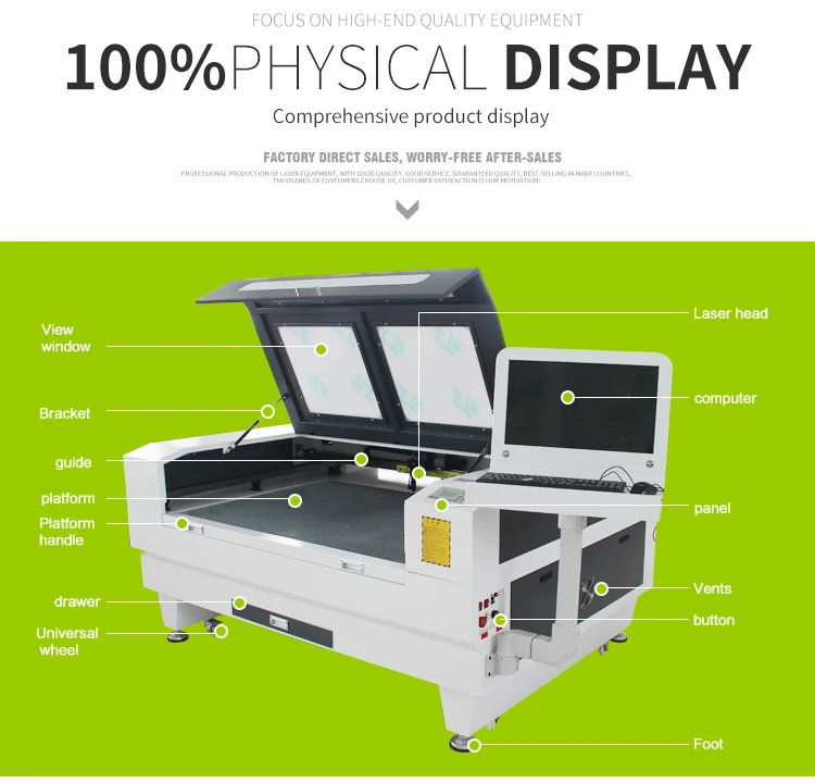 Cheap CO2 Laser Engraving Cutting Machine with CCD Camera