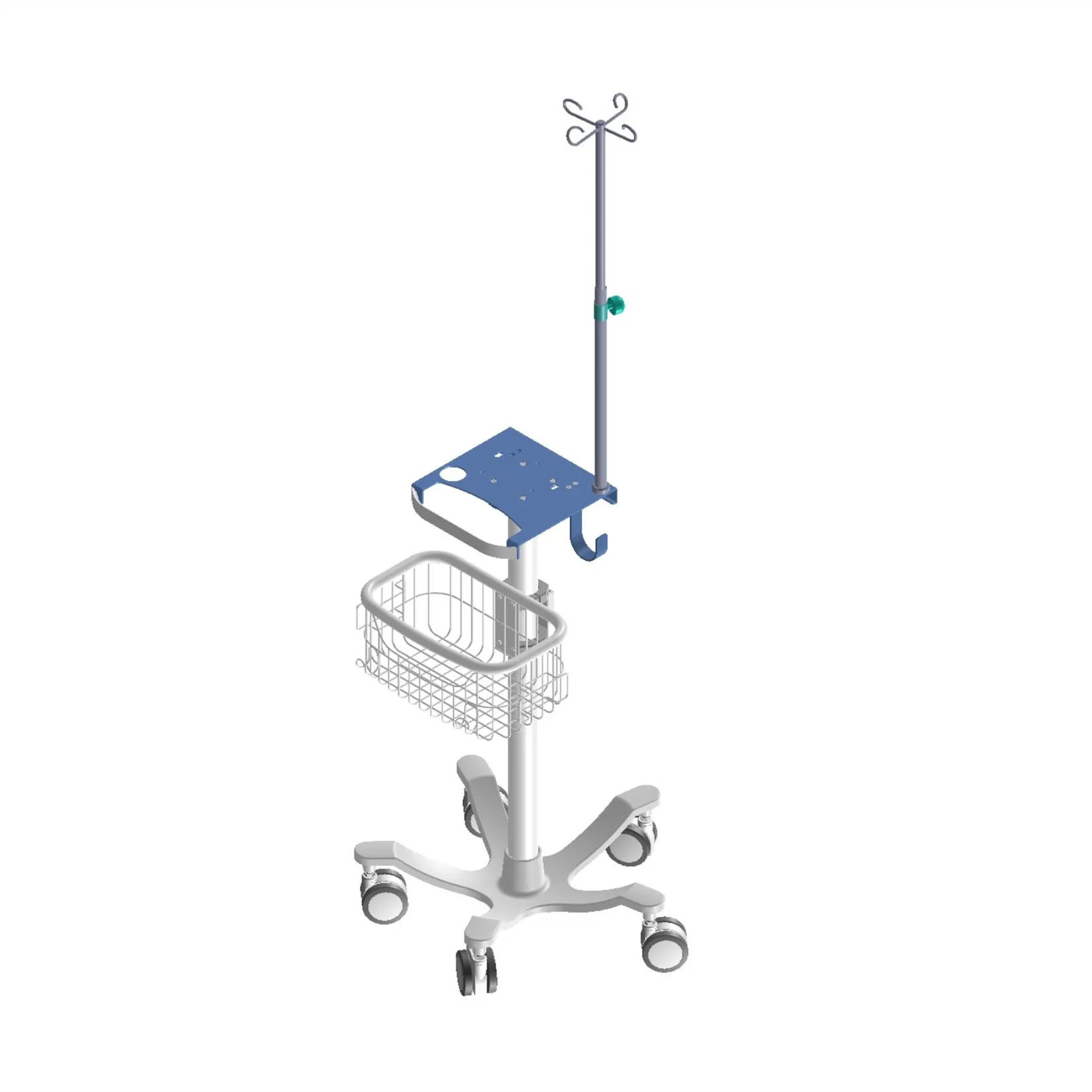 Medical Trolley For Portable Ventilation Device Medical Ventilator ...