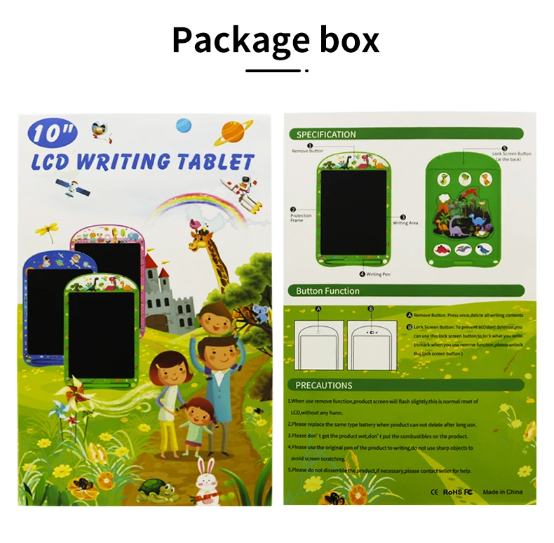 Learning Educational Kids Magic Writing Board 10 Inch Doodle Lcd ...