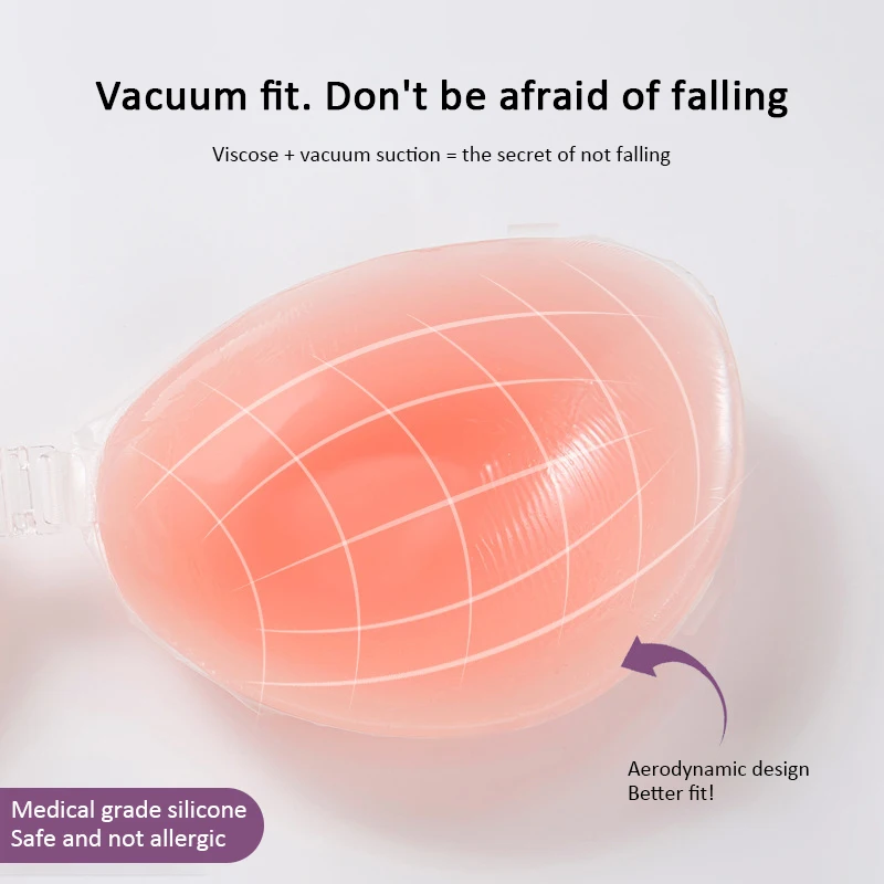 Invisible Bra Sticker Silicone High Adhesive Sticky Chest Thin Shell ...