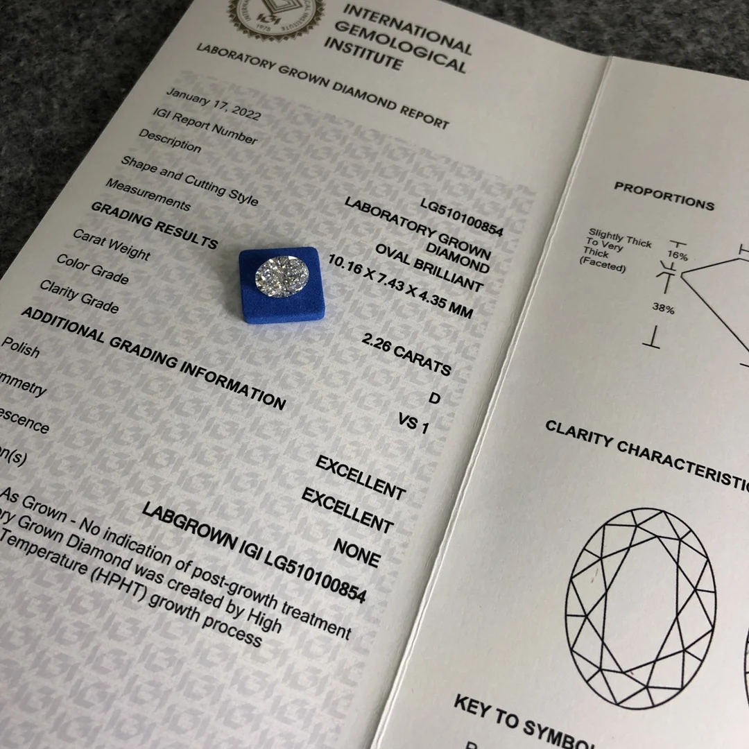 Shop High-Quality Lab Grown Diamonds with IGI Certificates