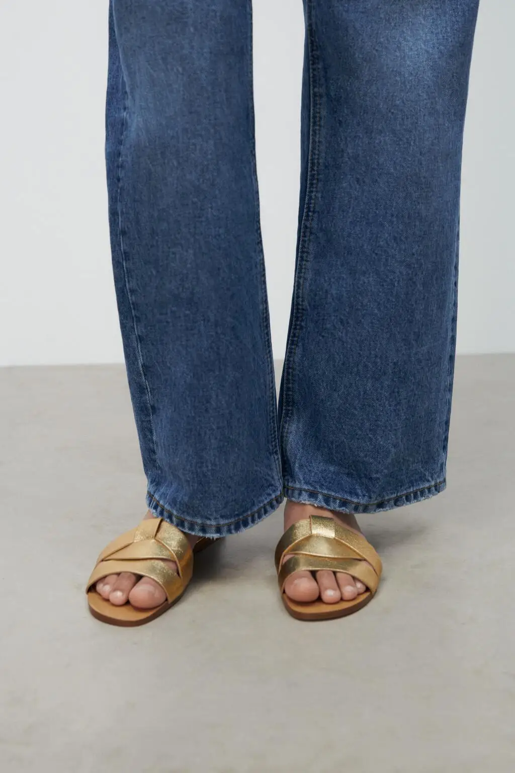 Luxury Gold Braid Leather Shoes - Designer Sandals for Women