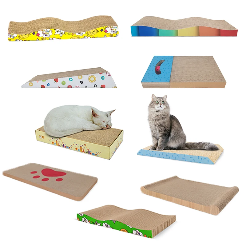 Bunnyhi Mzb010 Pet Toy Wave Reversible Cat Scratching Pad Kitty ...