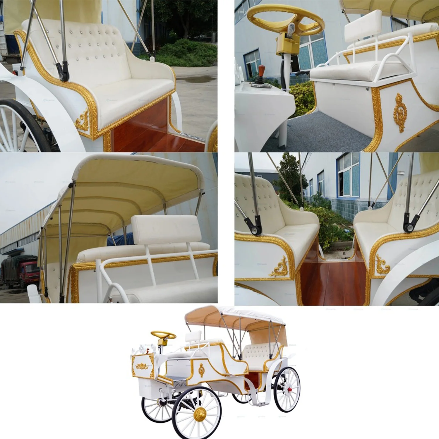 Wedding Carriage Hotel Shuttle Bus Sightseeing Horse-drawn Carriage ...