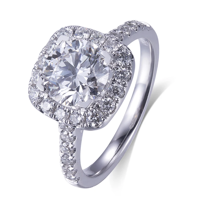 Messi Jewelry Ms-572 Latest Gold Ring Prices 18k Gold Women 1ct Lab ...