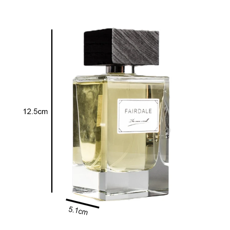 Luxury Arabic Bottles Glass Square 100ml - Eco-friendly