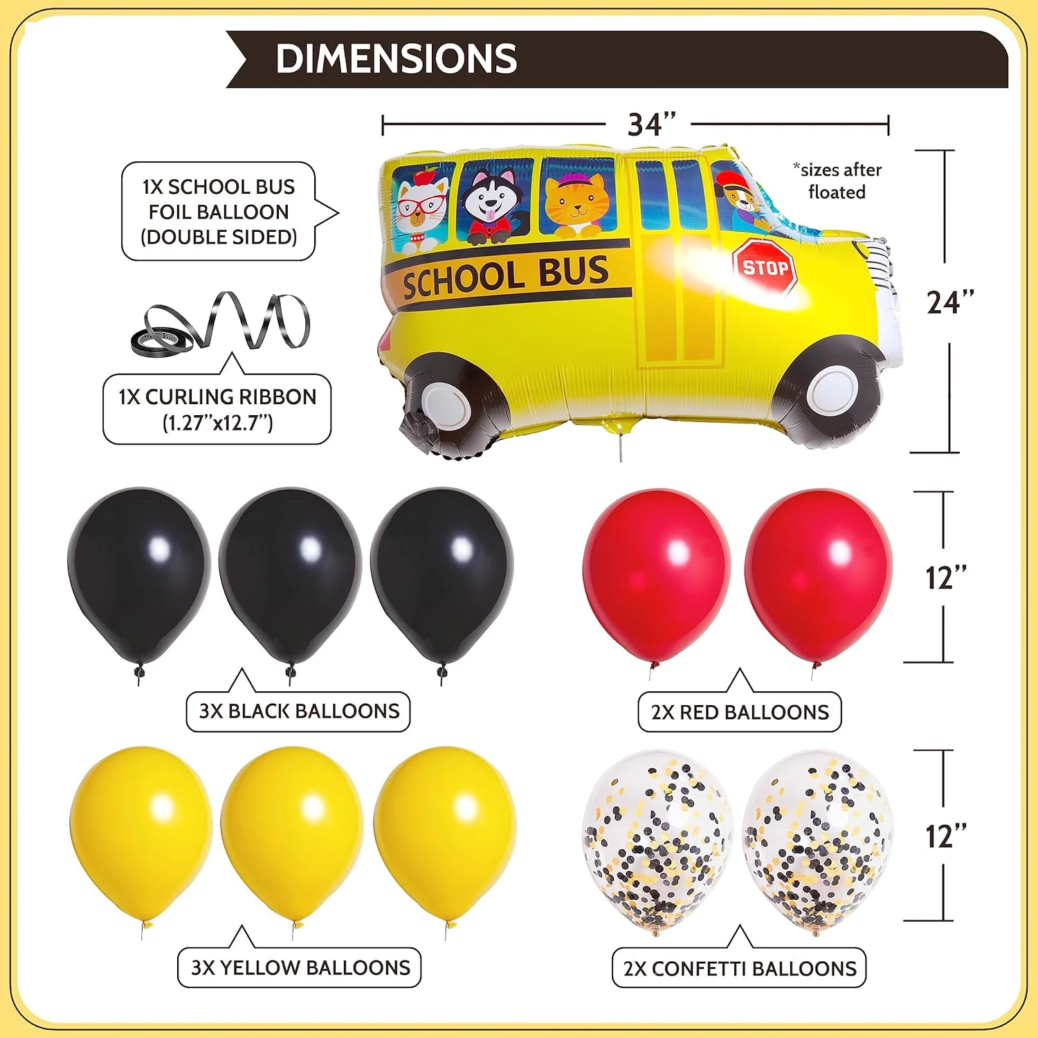Pafu Wheels On The Bus Theme Party Decorations Kindergarten Kids ...
