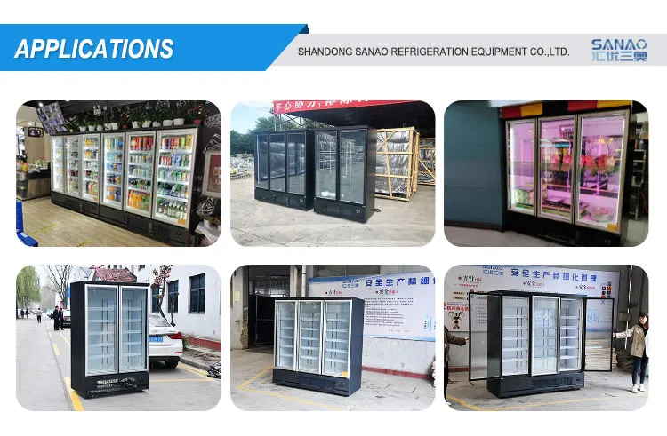 Commercial Upright Glass Chiller Vegetable Display Showcase ...